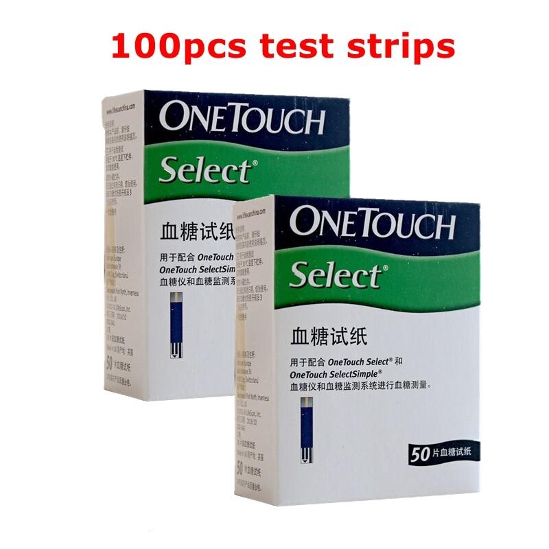(EXP:2025-12) One Touch Select Simple Test Strips 100แผ่น Blood Glucose ...