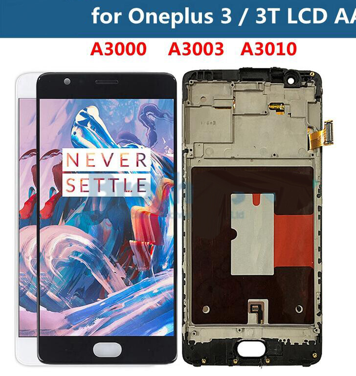 สำหรับ OnePlus 3 LCD OnePlus 3T A3000 A3001 A3010 หน้าจอจอสัมผัส ...