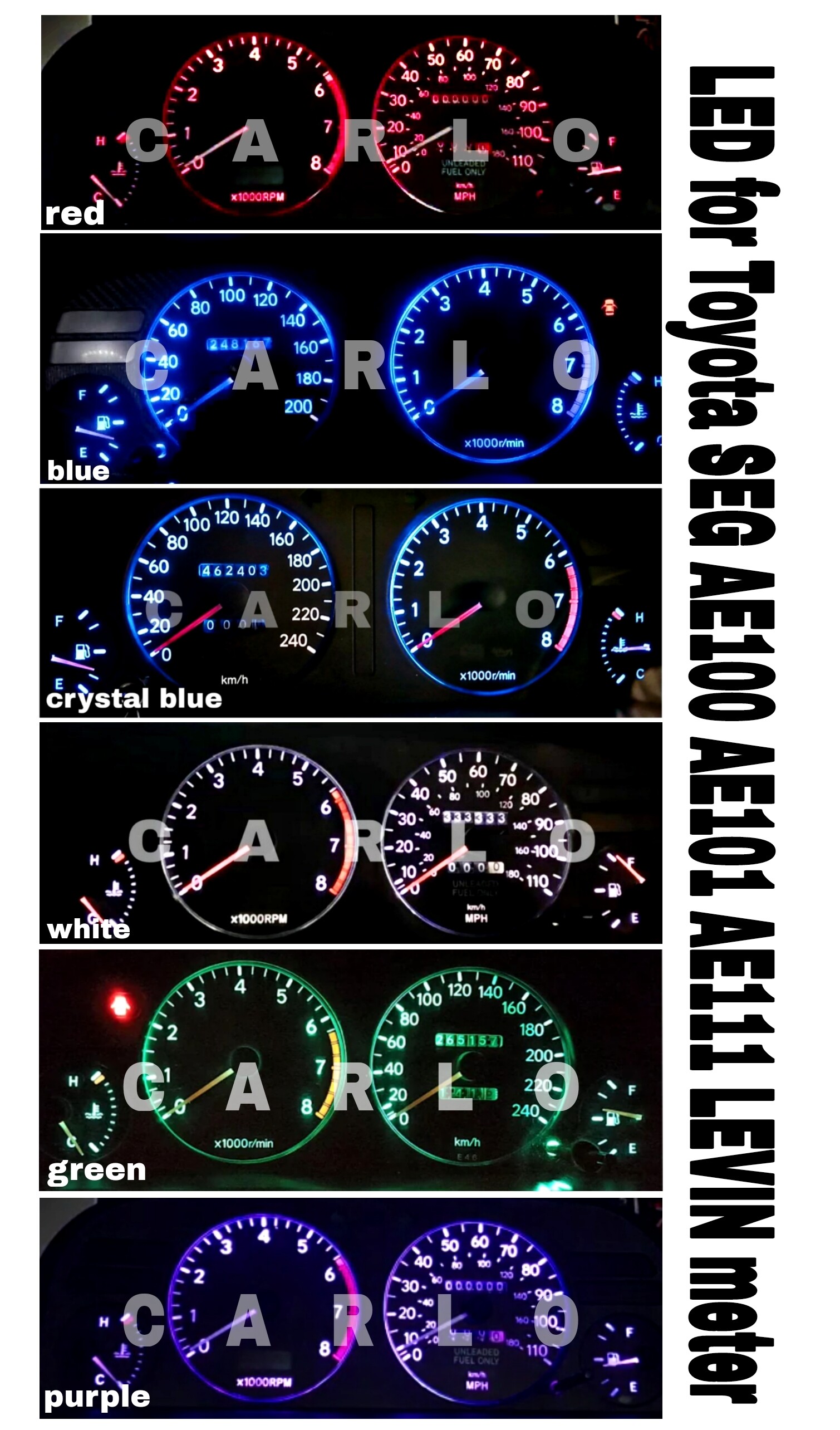 LED for Toyota SEG AE100 AE101 AE111 LEVIN meter/aircond panel | Lazada