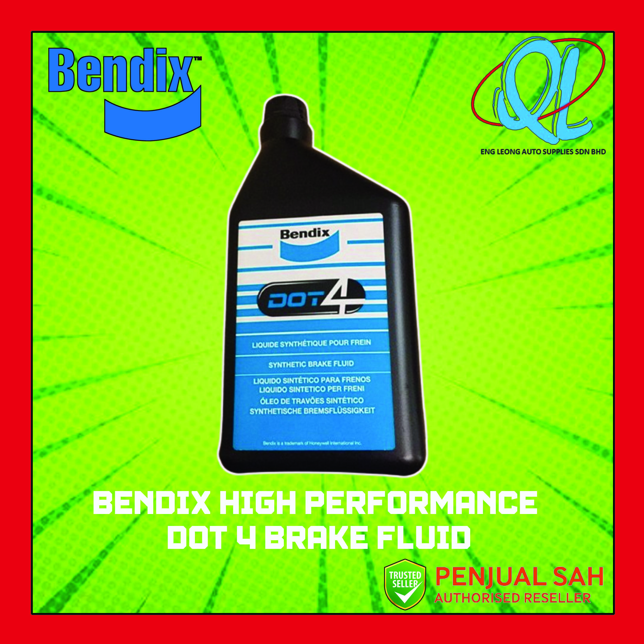 BENDIX HIGH PERFORMANCE DOT 4 BRAKE FLUID | Lazada