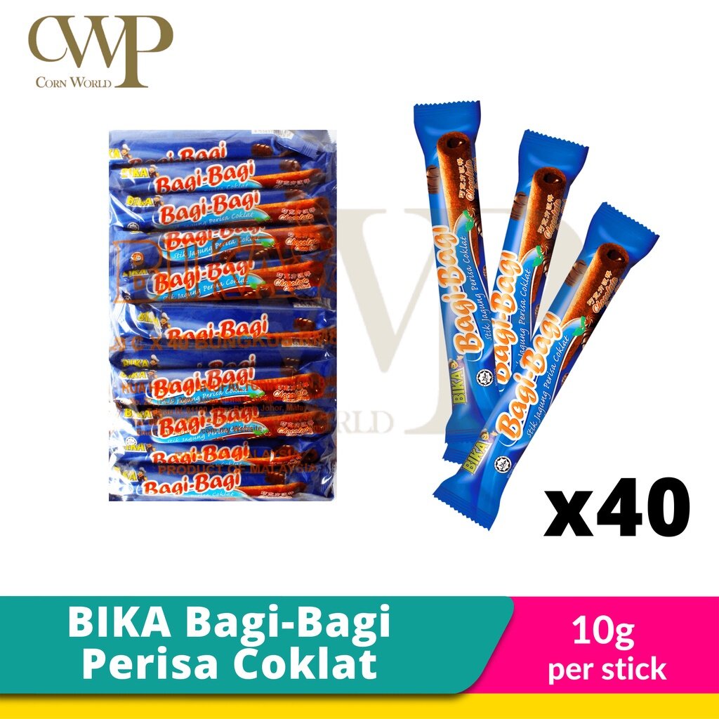 Bika Bagi Bagi Perisa Ayam Coklat Seaweed Strawberry Sweet Corn 40x10g Lazada