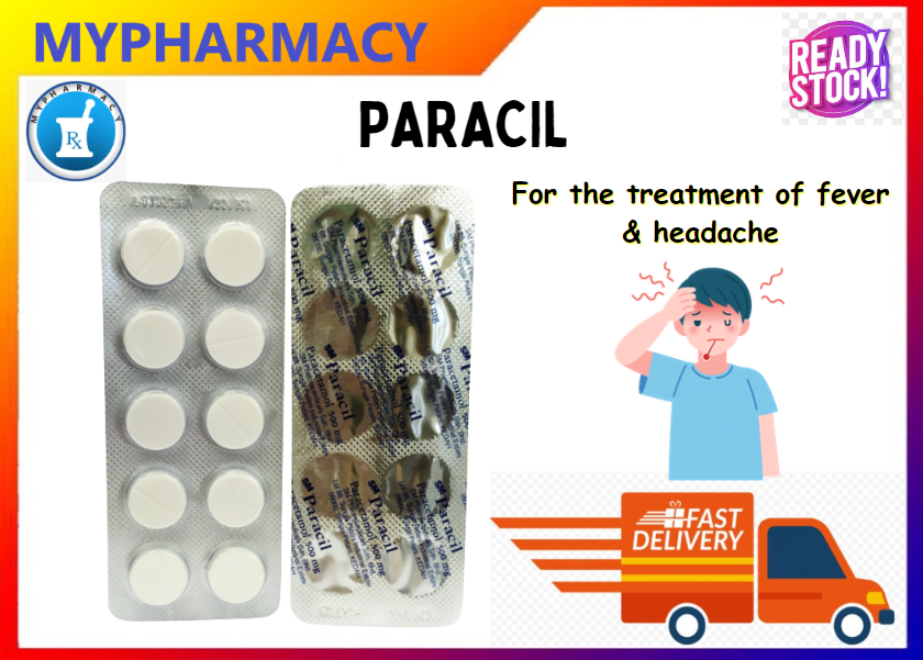 Paracil Paracetamol 500mg Tablet 10'S | Lazada