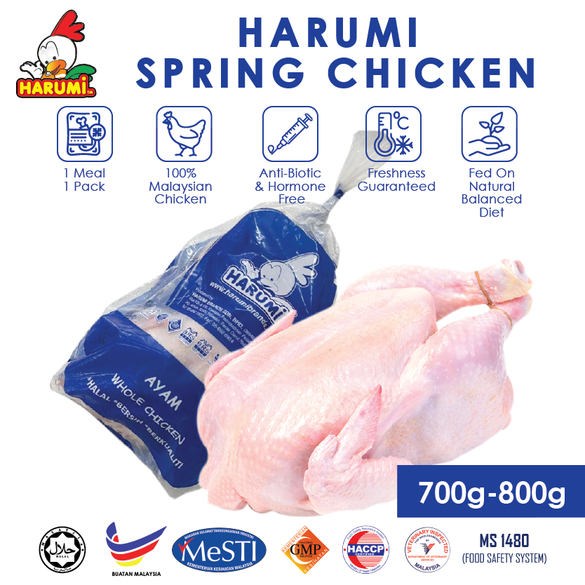 Ayam Dara/Spring Chicken (700g-800g) Harumi Frozen | Lazada