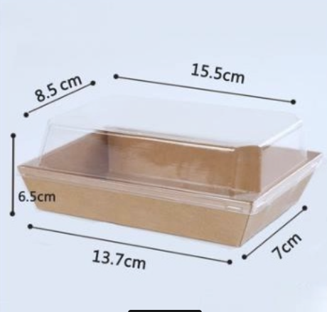 RA 4 Inch Kraft Box / Square Mini Cake Paper Box / Food Box / Packaging ...