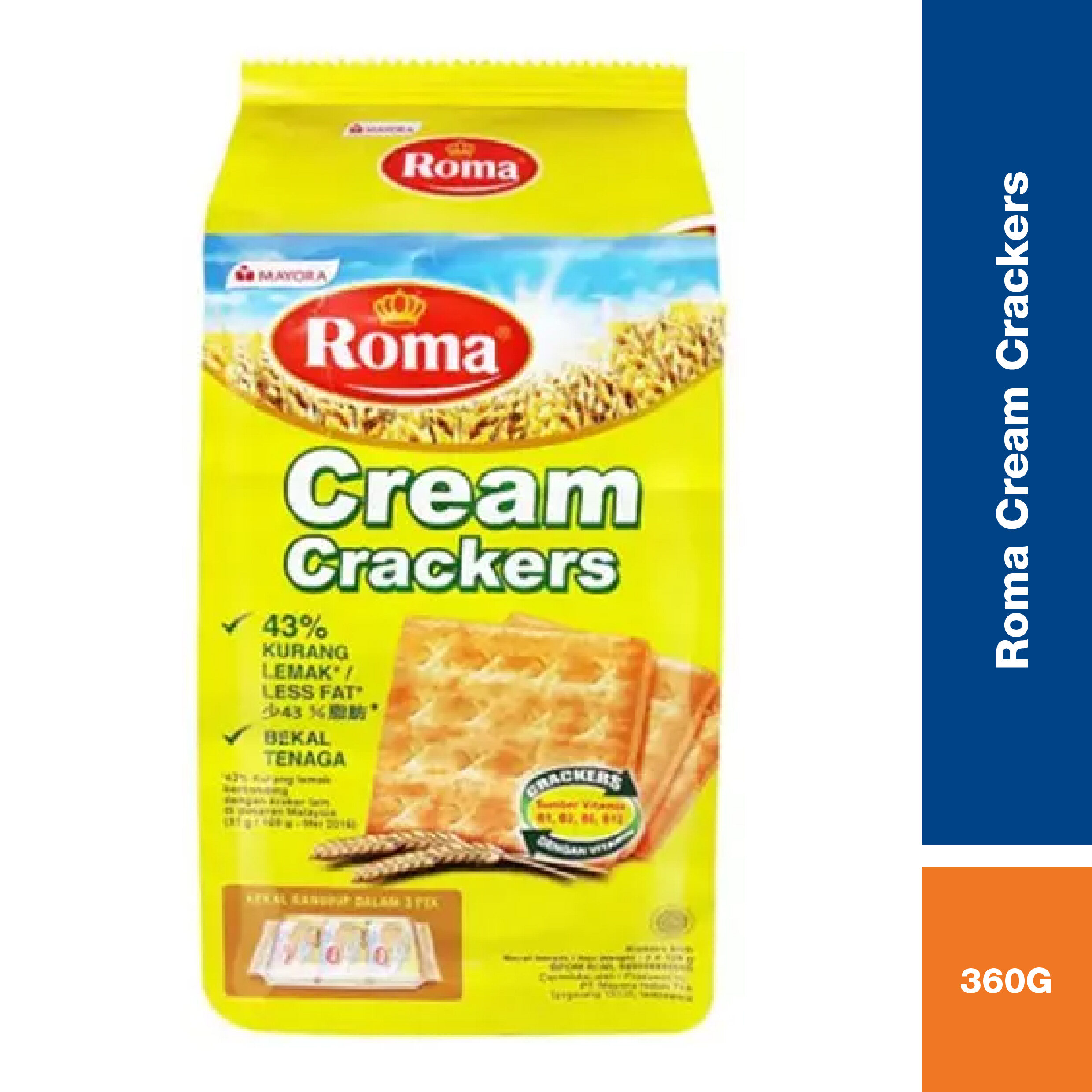 Roma Cream Crackers 360g (3's x 120g) | Lazada