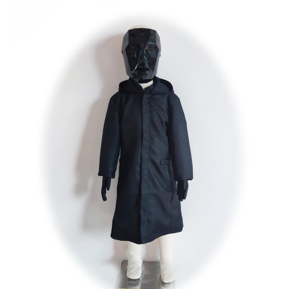 Squid Game Boss Costume Kids Cosplay Jumpsuit Boss Face Square Circle ...