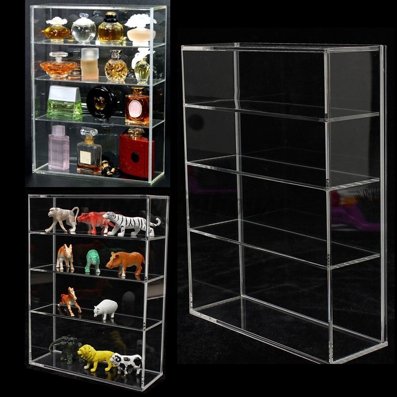 High Gloss Acrylic Display box show case sliding door for Mini Perfume ...