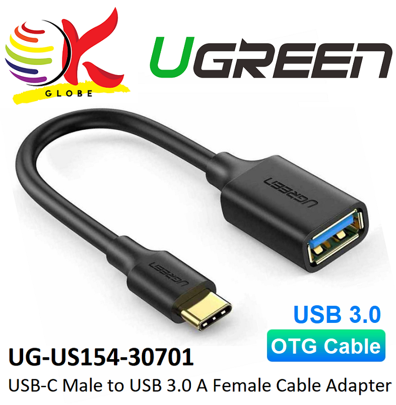 UGREEN USB-C MALE TO USB 3.0 USB-A FEMALE CABLE ADAPTER WITH OTG ...