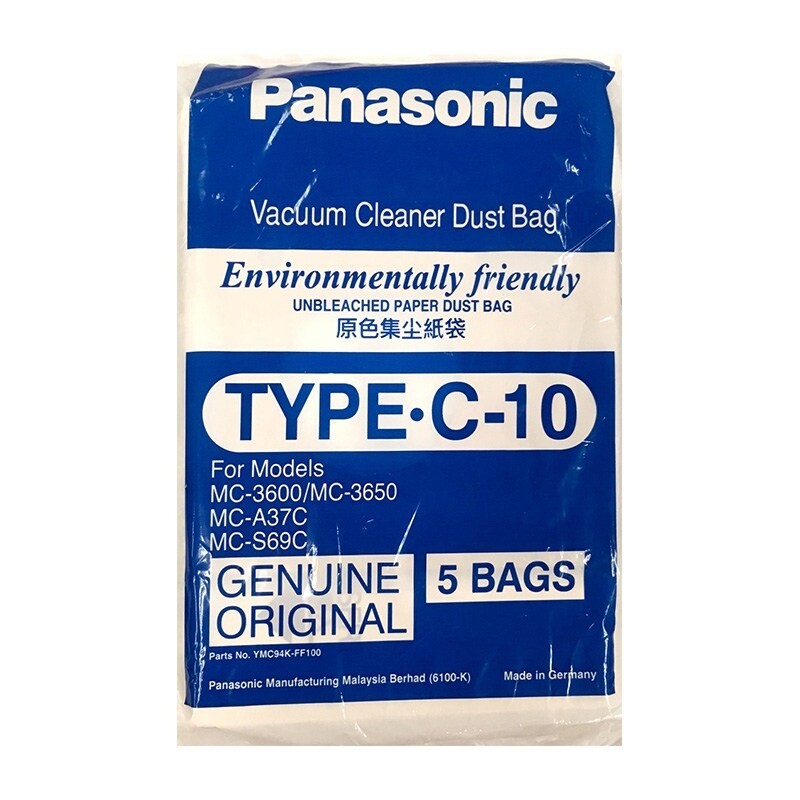 PANASONIC VACUUM DUST BAG TYPE C-10 (5 PCS) | Lazada