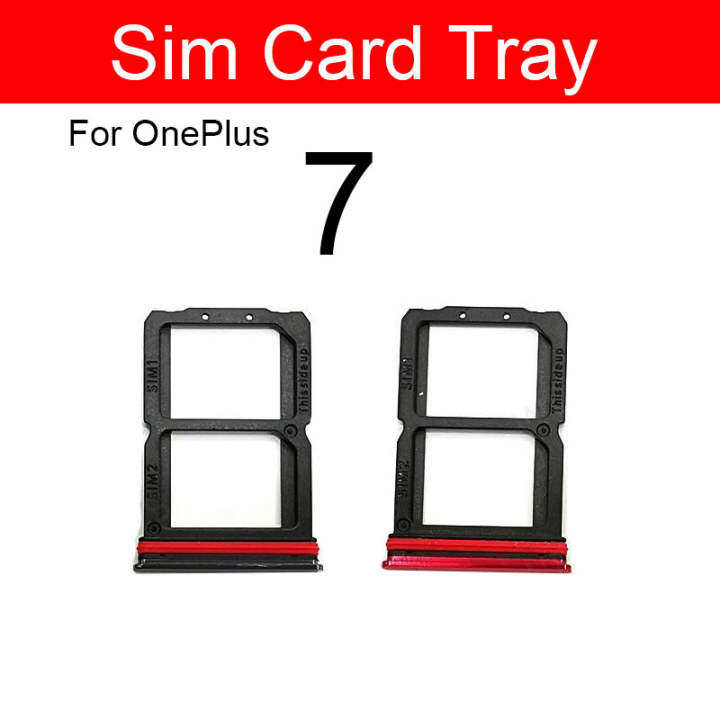 Sim Card Tray Holder For Oneplus 6 6T 7 7T Pro Sim Slot Socket SD Card ...