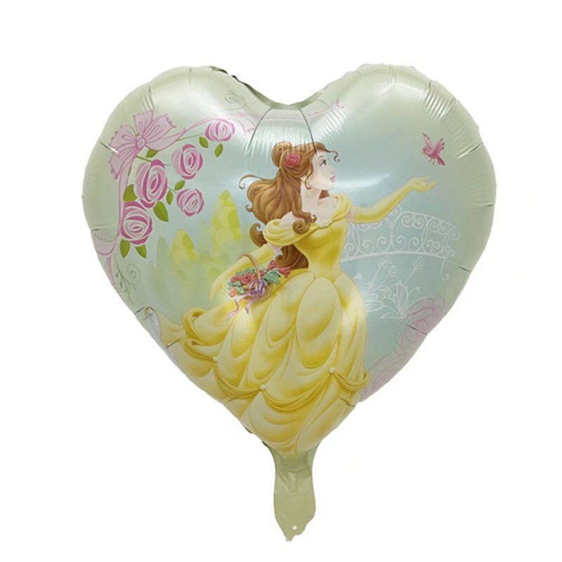 Disney Princess Theme Belle Ariel Cinderella Snow White Birthday Foil ...