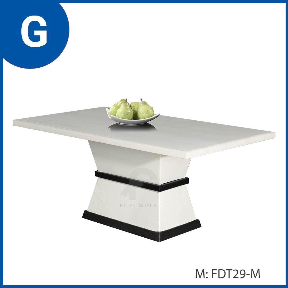 Jasker Marble Dining Table/ Marble Table/ Dining Table/ Meja Makan ...