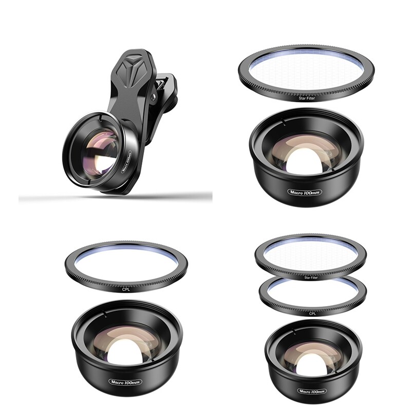 APEXEL 100mm Macro Lens Camera Phone Lens 4K HD Super Macro Lenses for ...