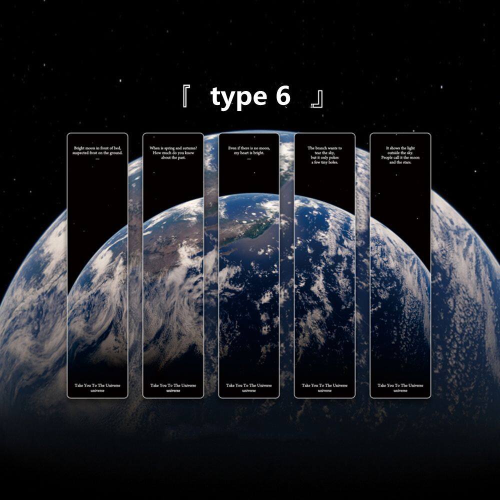 5210A 5 PCS พีวีซี ทนทาน ของขวัญที่สมบูรณ์แบบ คลิปหน้า ลายกาแล็กซี่ ชุดที่คั่นหนังสือ ที่คั่น ...