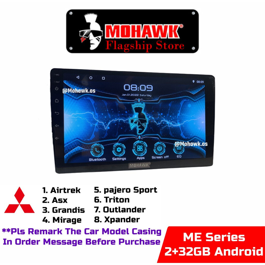 Mohawk 2+32GB ME Series Silver Edition Car Android Player Plug n Play For Proton Perodua Toyota ...