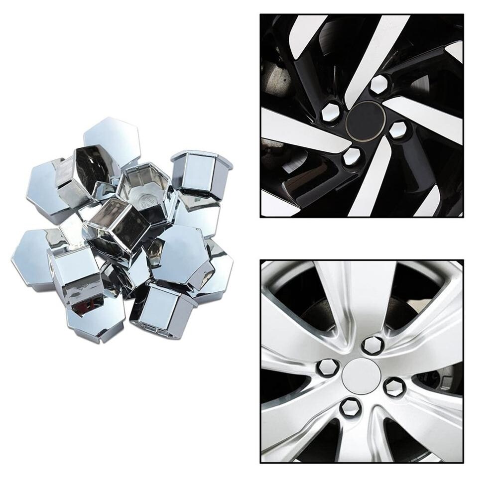 【hot】 16 Pcs 19mm Tire Screw Cap Metric Hex Bolt Cap For Peugeot 307 ...