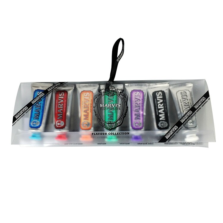 Italian marvis limited gift box/mar hermes of toothpaste for 25 ml x 7 ...