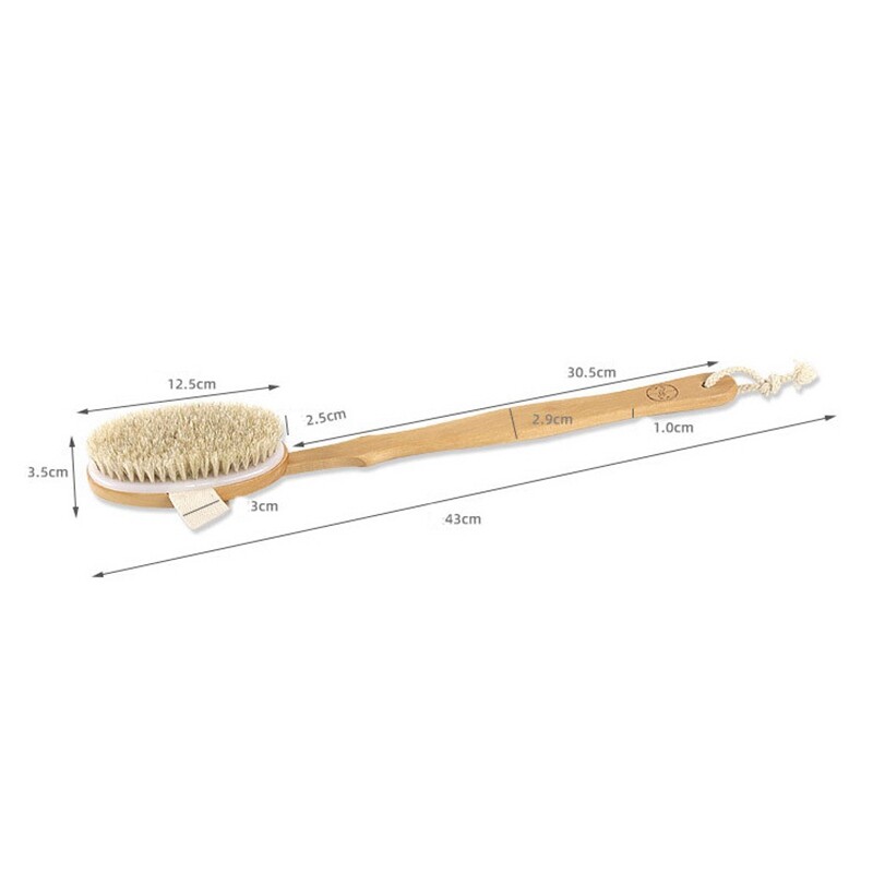 Bath Body Brush Back Scrubber Exfoliating Body Massager Long Handle ...