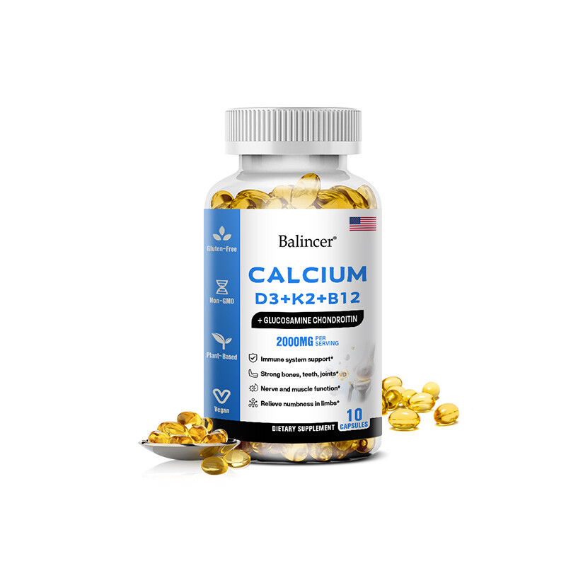 balincer Bone Health Calcium Dietary Supplement with Vitamin D and ...