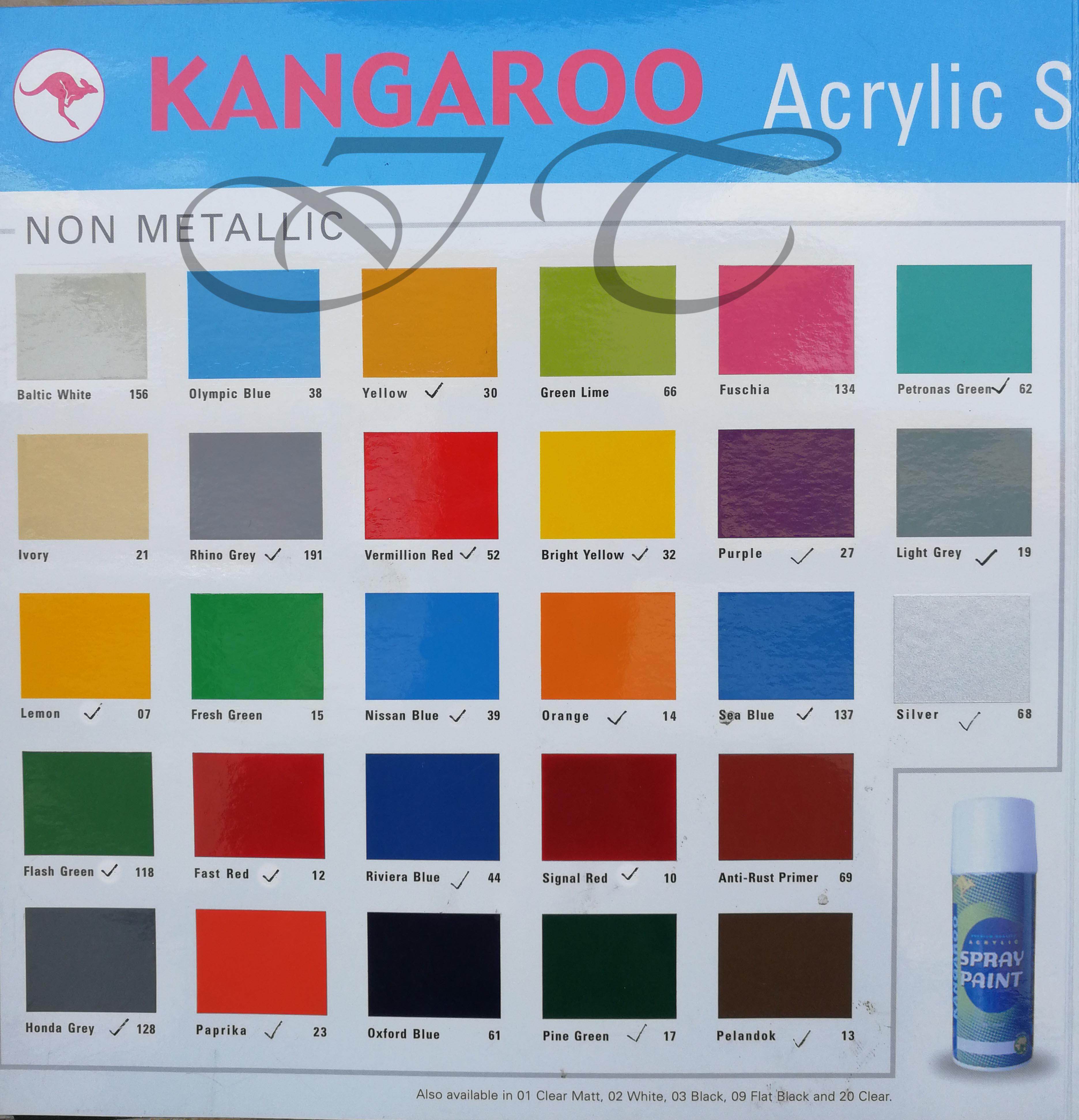 Kangaroo Spray Paint (Non-Metallic) | Lazada
