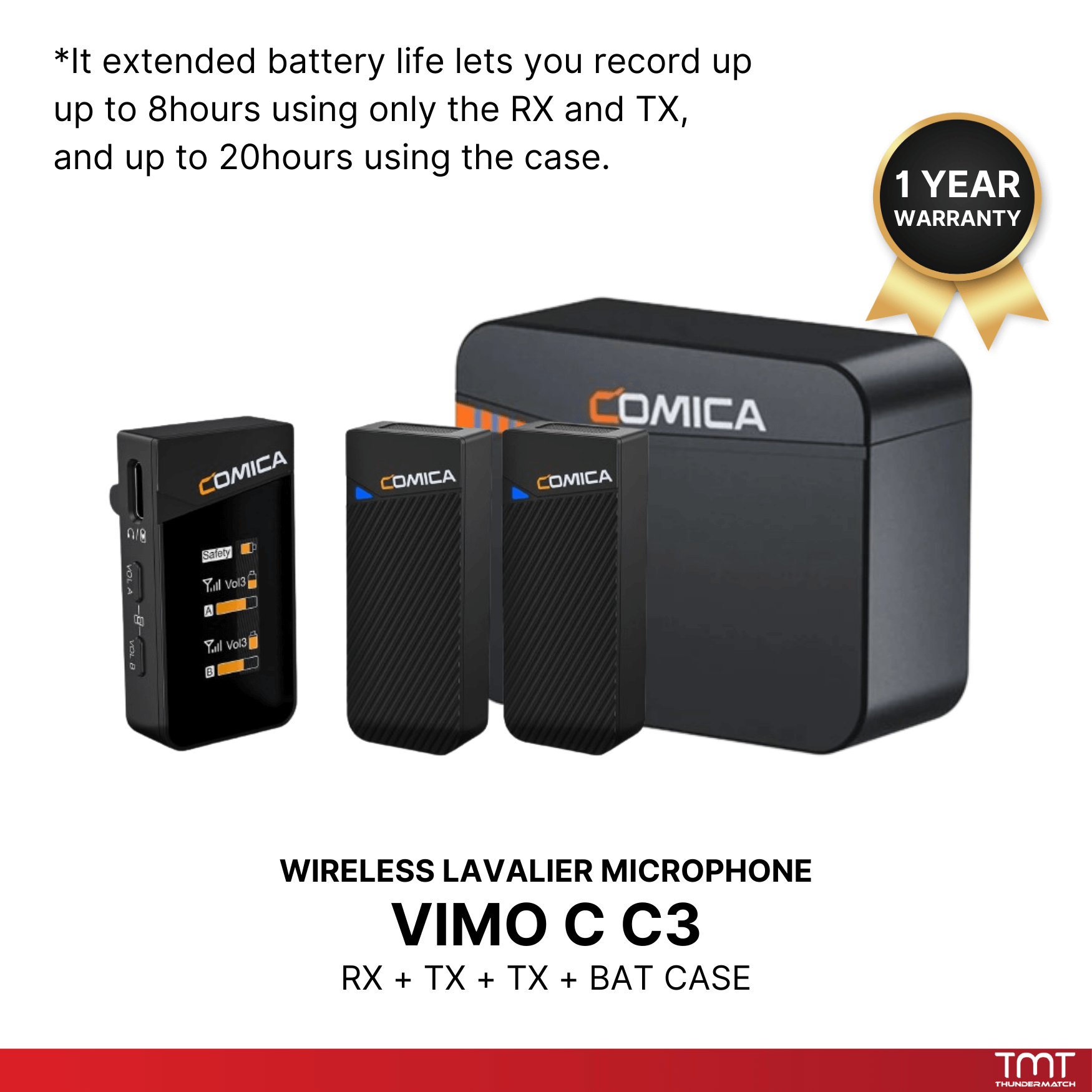 Comica VIMO C C1 / C2 / C3 Mini Digital Wireless 2.4G Microphone (1 ...