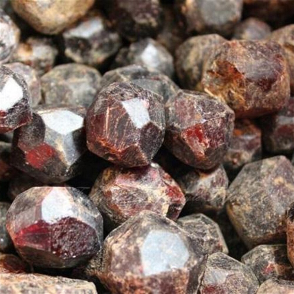 1PC Natural Original Red Garnet Crystal Gemstone Rough Stone Mineral ...