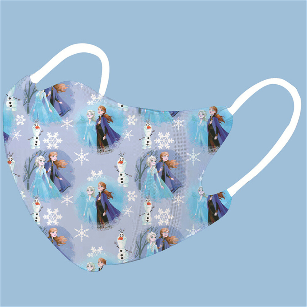 50pcs 3D kids Mask 3 layers Frozen Cartoon Mask Spunlace duckbill mask ...