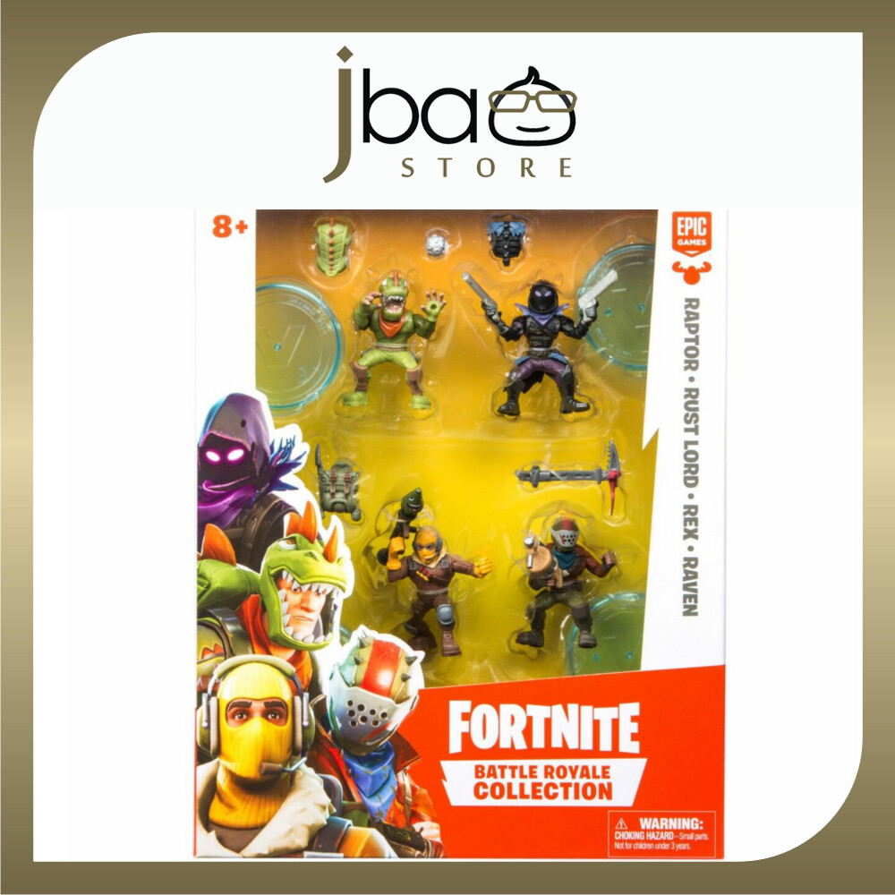 Fortnite Battle Royale Collection Raptor, Rust Lord, Rex and Raven Mini ...