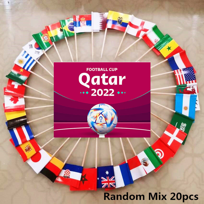 Assorted Different Countries Toothpick Flag World Cup Country Toothpick ...