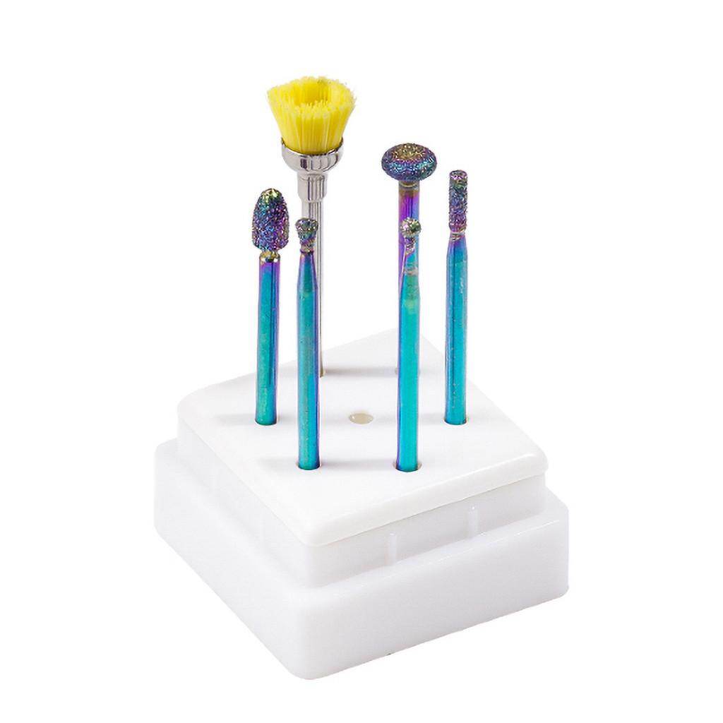 PLKM MALL- 6PCS Nail Art Grinding Drill Bits Electric Nail Machine ...