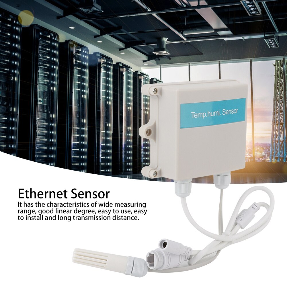 มาใหม่ล่าสุด Ethernet ตัวแปลงสัญญาณอุณหภูมิความชื้น SENSOR TCP/IP DJ ...