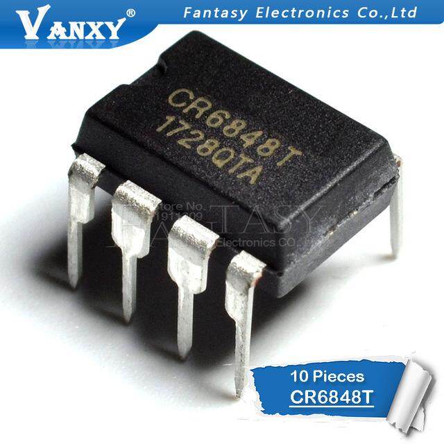 10ชิ้น CR6848T DIP-8 CR6848 CR 6848ครั้ง DIP8กรมทรัพย์สินทางปัญญาชิป ...
