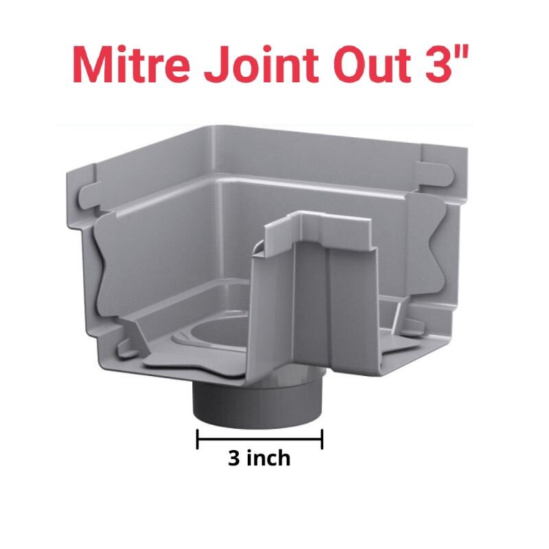 F300 PVC Gutter (Grey) Mitre Fitting | Lazada
