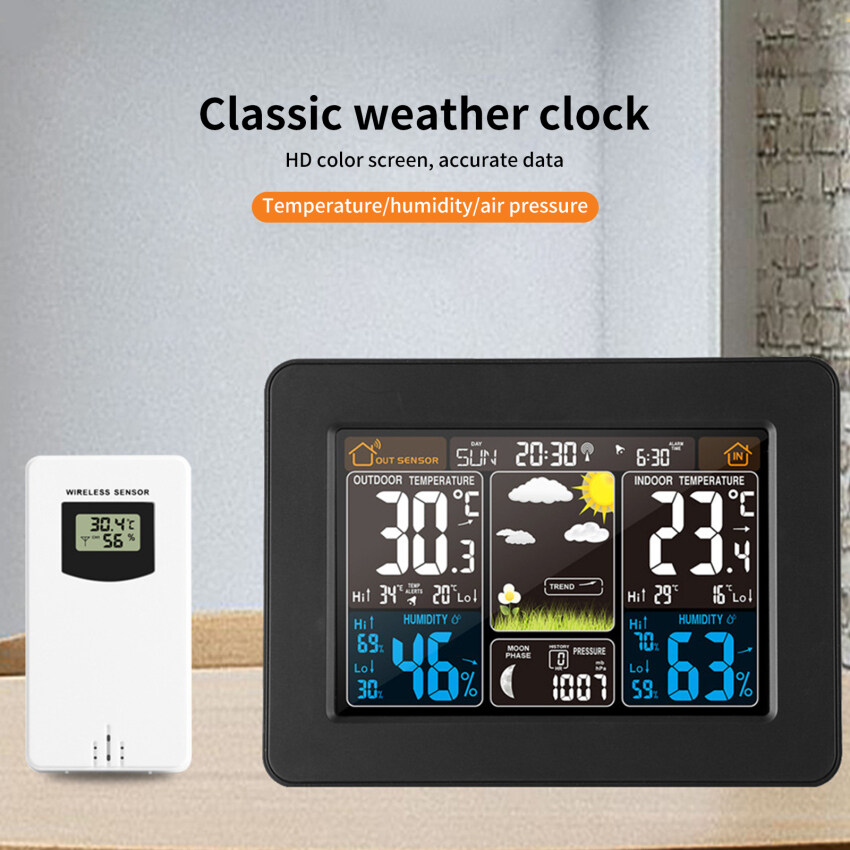 Weather Station Temperature Sensor Wireless Indoor Outdoor Sensor ...