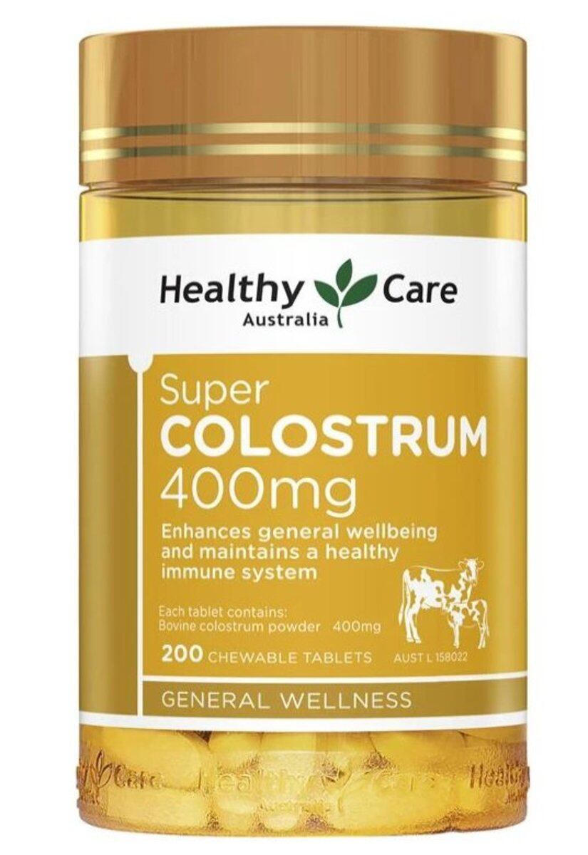 Healthy Care Super Colostrum 400mg 200 Chewable Tablets | Lazada PH