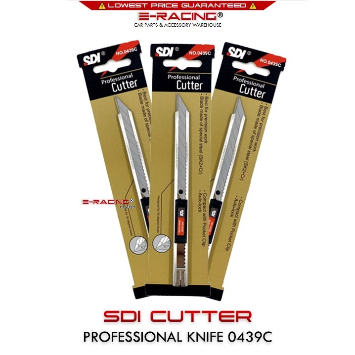 [ERACING] SDI Professional Knife Cutter 9mm 30 degree / 0439C | Lazada