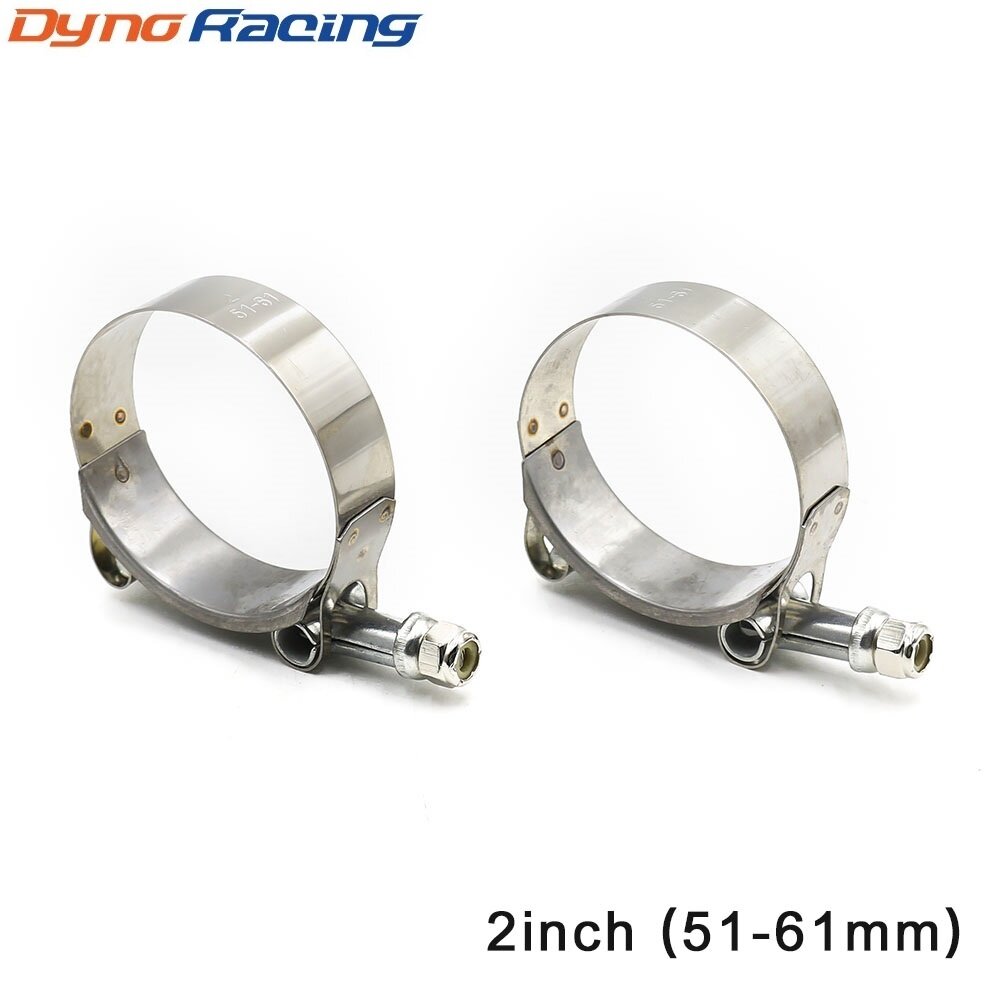 2pcs/lot Universal 2 Inch(51mm-61mm)Silicone Turbo Hose Coupler T Bolt ...