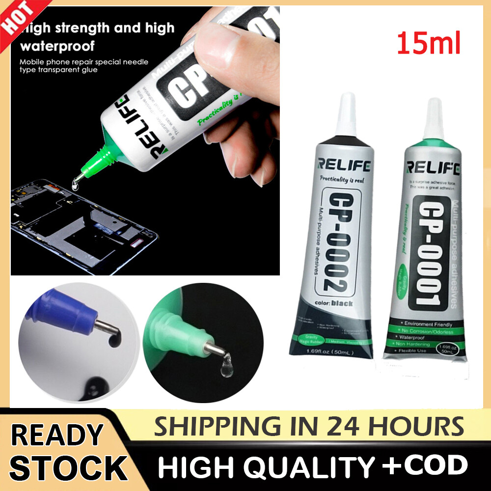 สหรัฐอเมริกา Stock 15ML CP-0001 CP-0002โปร่งใสกาวใสกาวสีดำสำหรับ ...