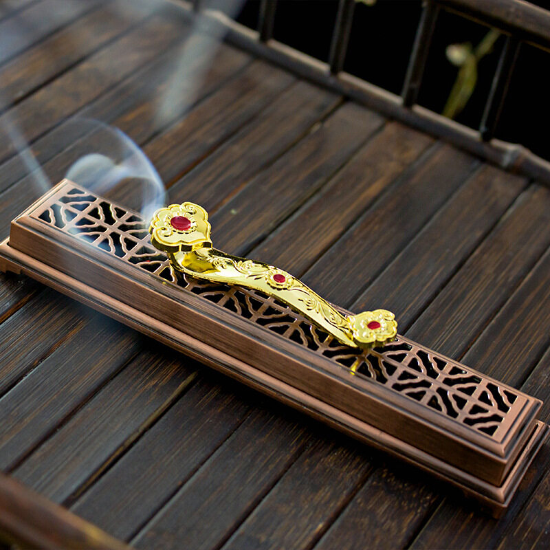 Sandalwood Incense Stick Holder Hollow Incense Burner Metal Agarwood ...