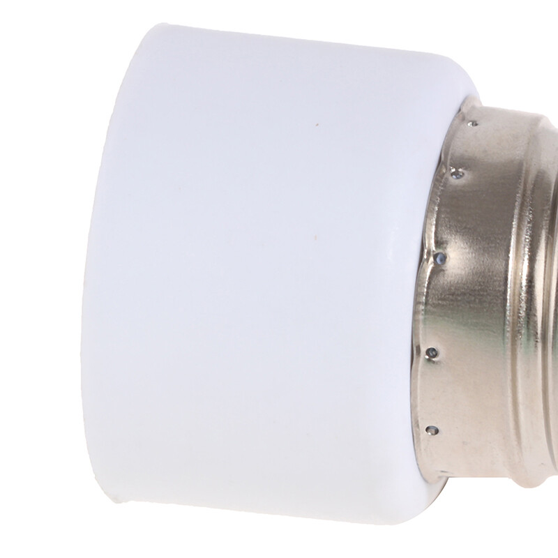 220V E27 ABS White Connector Accessories US/EU Plug Screw Bulb Base ...