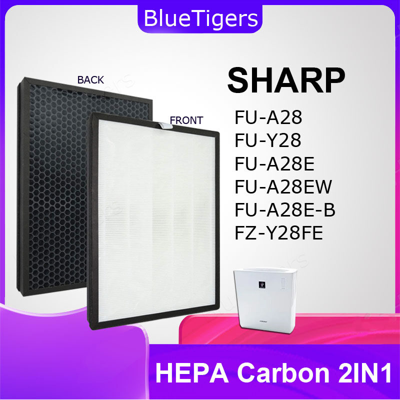 Sharp FUA28 FUY28 FU A28EW FU A28E B FZY28FE FU A28 FU Y28 FZ Y28FE Air Purifier HEPA H13 Filter Carbon Pre Filter 3 In 1 Air Purifier Filter Lazada Lazada