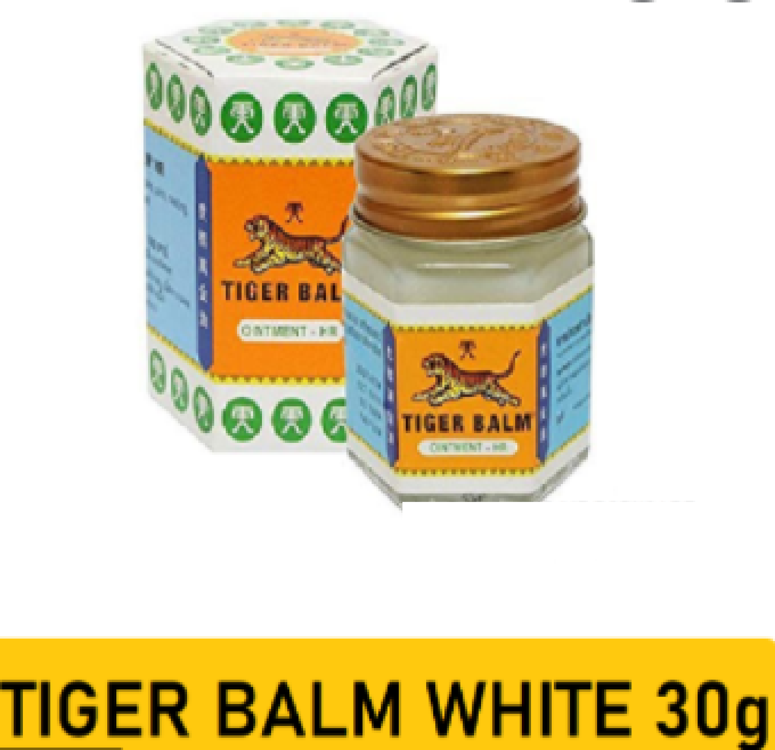 TIGER BALM WHITE OINTMENT ( 30G X 1PCS ) 虎标万金油-白 BALSEM HARIMAU PUTIH ...