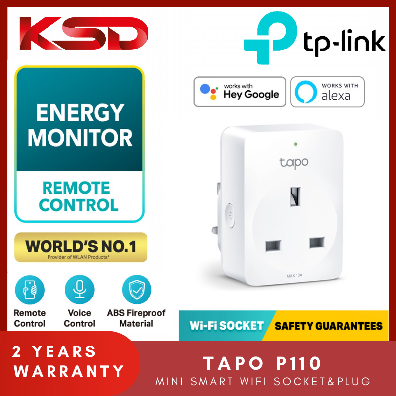 TP-Link Tapo P100 / P110 Mini Smart Wifi Socket & Plug (Surpport Voice ...