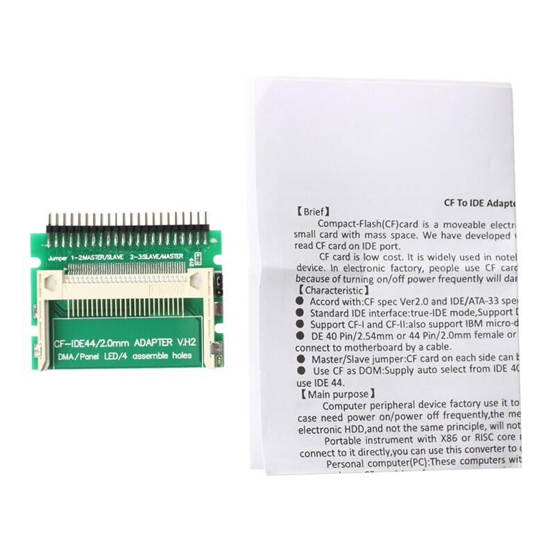 Pin-bare Laptop 44-Pin Male IDE To CF Card Adapter - WR MALL - ThaiPick