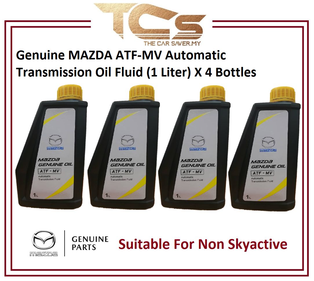 Genuine MAZDA ATF-MV Automatic Transmission Oil Fluid (1 Liter) X 4 ...