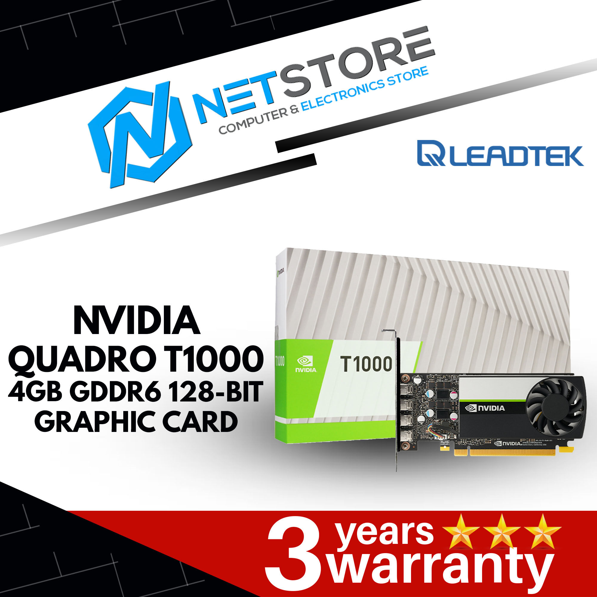 LEADTEK NVIDIA QUADRO T1000 4GB GDDR6 128-BIT GRAPHIC CARD | Lazada
