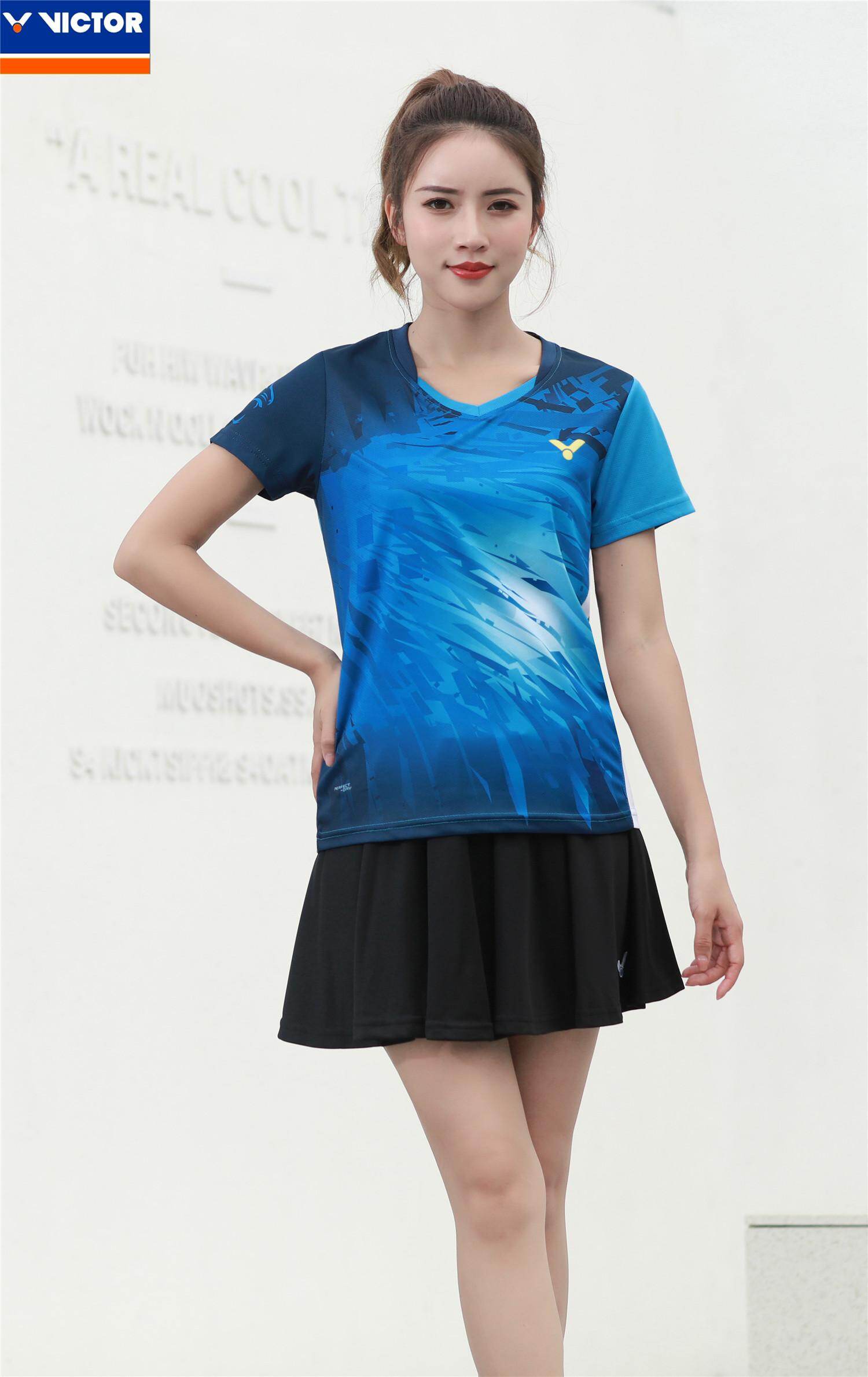 คุณภาพสูง 2019 ใหม่สไตล์ Victor Women's ชุดแบดมินตัน/เทนนิส/ปิงปอง/วิ่ง ...