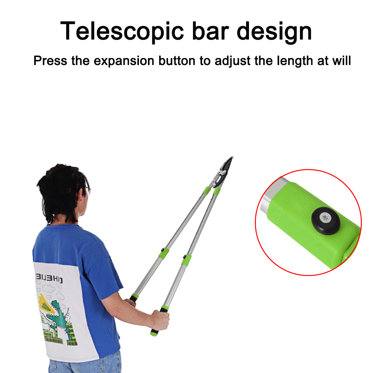 50mm Retractable Pruning Shears Telescopic Ratchet Tree Pruning Shears ...