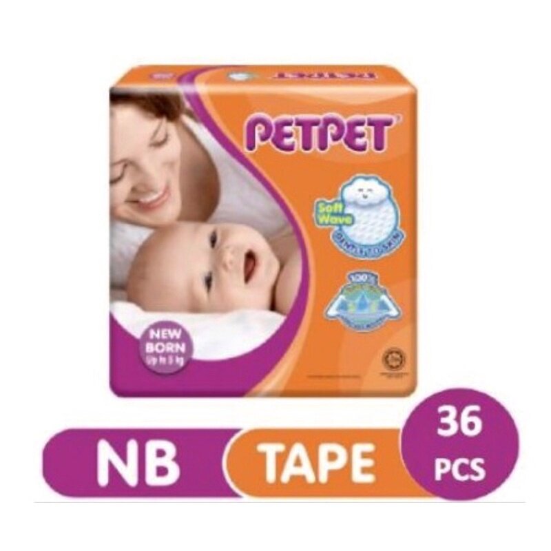 Petpet Baby Diapers - Tape & DayNight Pants Size S, M, L, XL and XXL ...