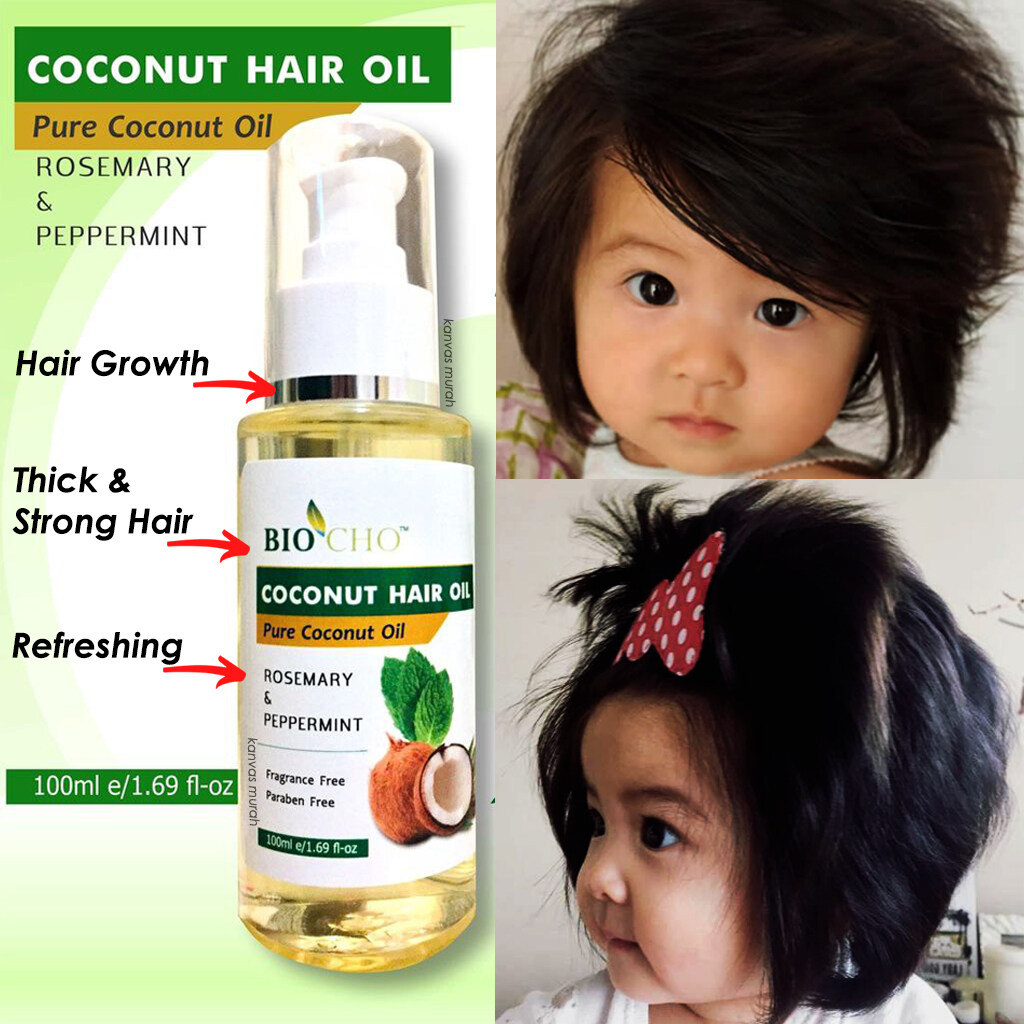 Minyak Rambut Kelapa Coconut Hair Oil Lebatkan Rambut Biocho | Lazada